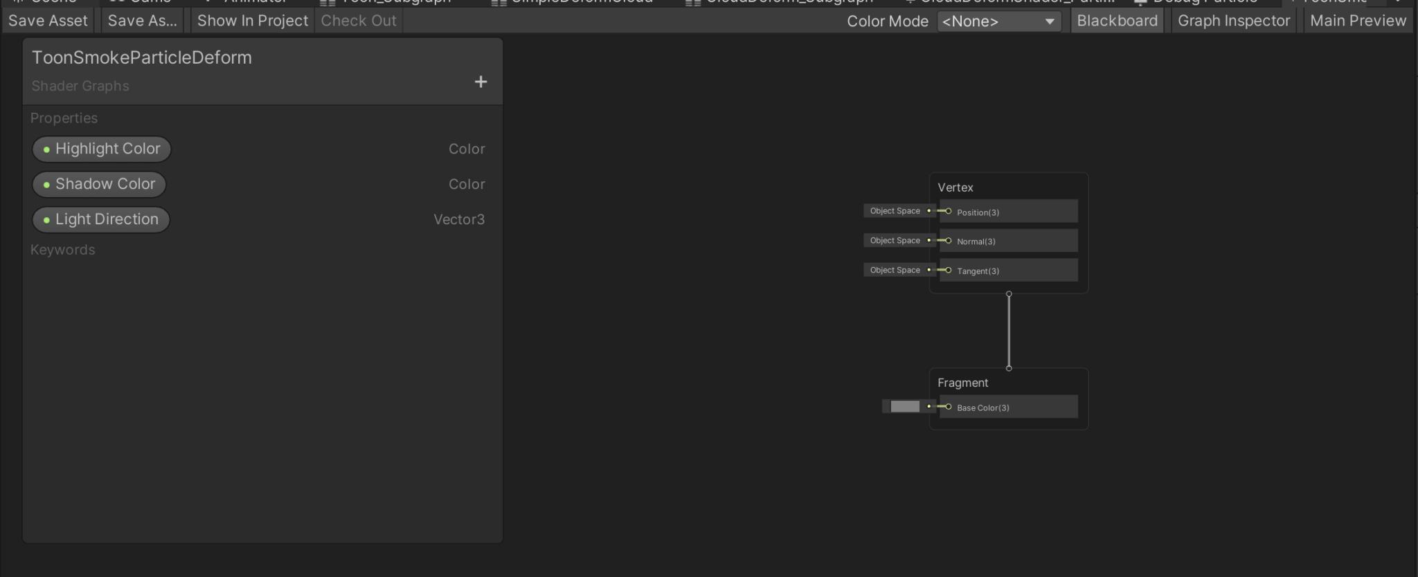 Building a Toon Smoke Particle Shader in Shader Graph | ldev blog