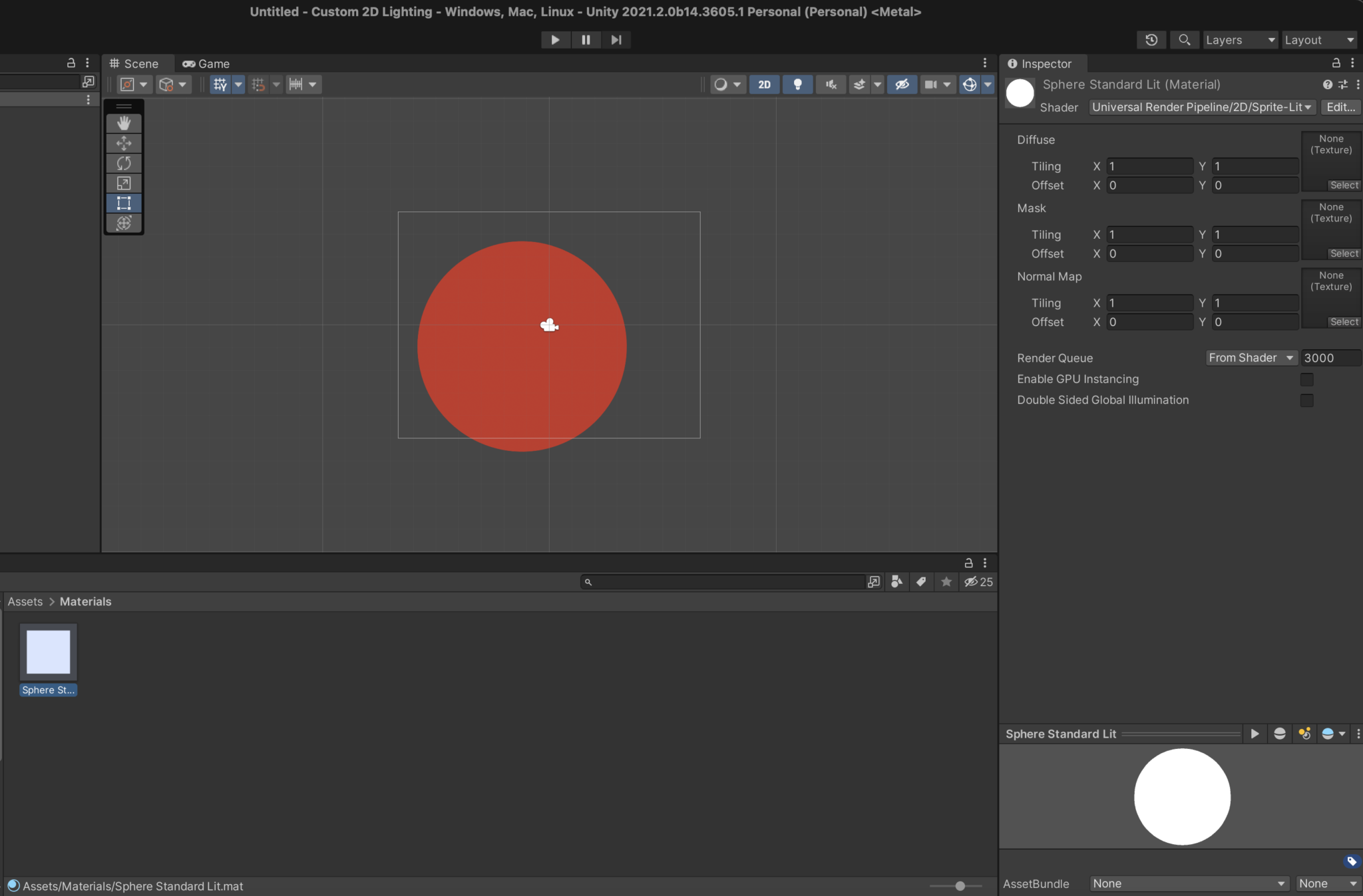 Custom 2D Toon Lighting in Unity 2021.2 | ldev blog
