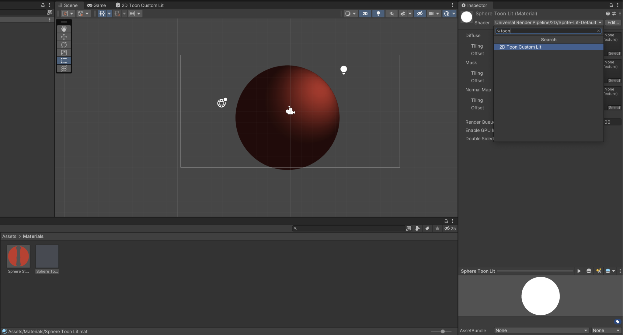 Custom 2D Toon Lighting in Unity 2021.2 | ldev blog